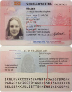 Verblijfsvergunningen Model 2012 – ScanID.nl